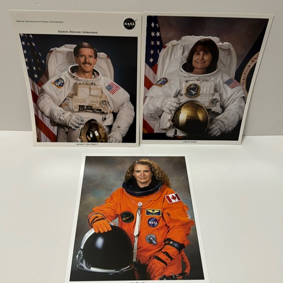 Wall Decor | 3 Nasa Astronaut Posters Linda Gordon James F Jim Reilly ...